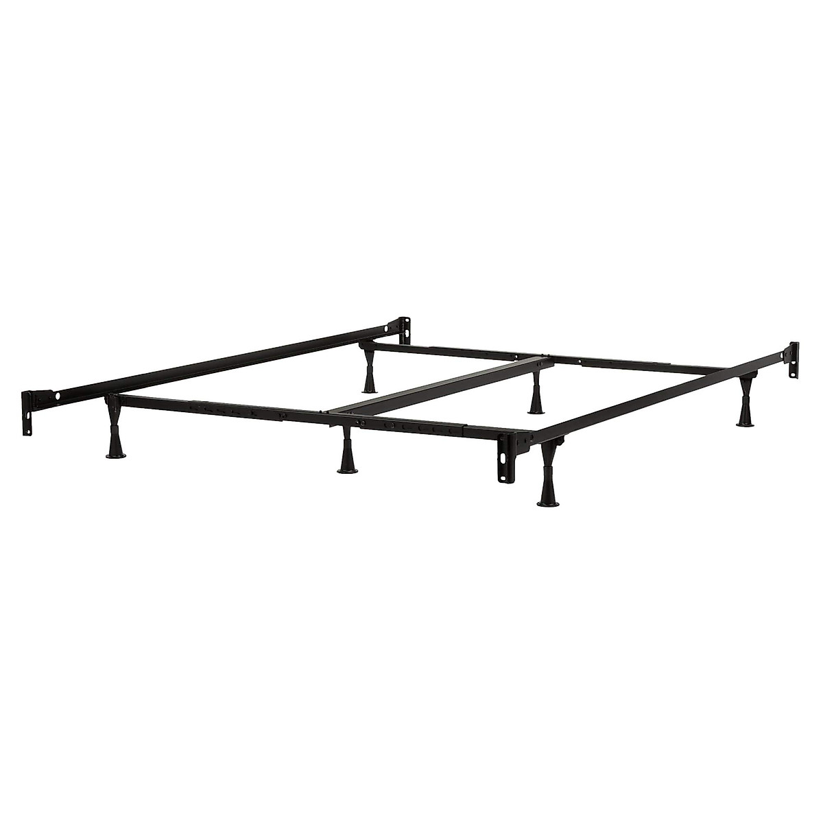 Dream Solutions USA Highlight Luxury Firm (Full 54"x75"x14") Mattress & Low 5" Height Box Spring Set with Bed Frame Included - Spine Support, Innerspring Coils, Longlasting Comfort