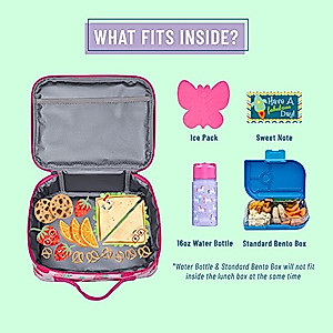 Wildkin Kids Insulated Lunch Box Bag for Boys & Girls, Reusable Kids Lunch Box is Perfect for Elementary, Ideal Size for Packing Hot or Cold Snacks for School & Travel Bento Bags (Strawberry Patch)