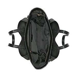 Calvin Klein Millie Novelty Tote, Black/Black