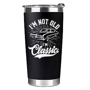 Christmas Gifts for Men, Gifts for Dad 20oz Tumbler Cup - Funny Gift Idea for Husband, Grandpa, Fathers Day, Him From Daughter, Son, Kid - 30th, 40th, 50th, 60th, 70th, 80th Men Birthday Gift Ideas