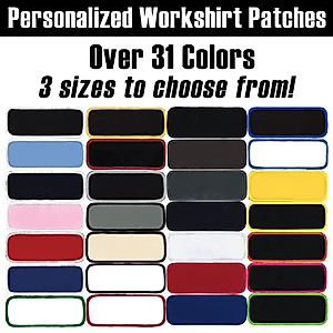 Name Patches Uniform or Work Shirt, Personalized, Embroidered New Styles New Fonts! Multiple Sizes to Choose from. Same Day Ship.