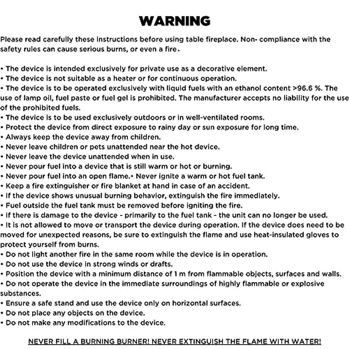 TURBRO Cement Tabletop Fire Pit for Outdoor - Ventless Fire Bowl, Odorless, Smokeless - Fueled by Ethanol Alcohol - Dark Gray