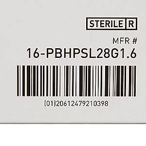 McKesson Prevent HP Safety Lancets, Sterile, Push-Button, 28 Gauge, 1.6 mm, 100 Count, 1 Pack