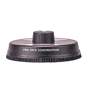 Simpson Cleaning 80165 Universal Scrubber, Rated 15" Steel Pressure Washer Surface Cleaner for Cold Water Machines, 1/4" Quick Connection, Recommended Min 3000 Max of 3700 PSI, Black