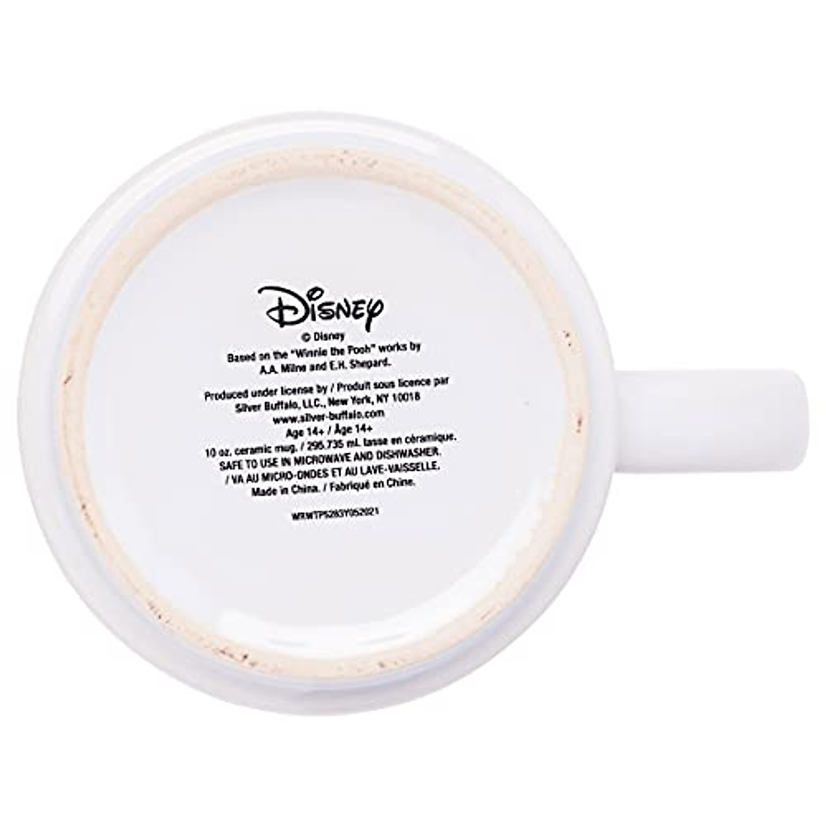 Silver Buffalo Winnie the Pooh 100 Acre Wood Destination 4-Pack Ceramic Mug Stack, 10-Ounces