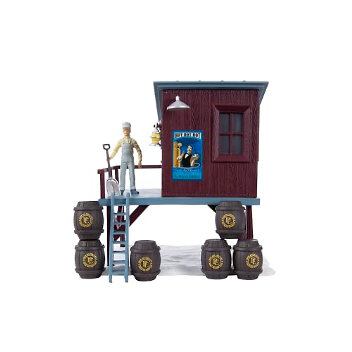 Lionel The Polar Express, Electric O Gauge Model Train Accessories, Barrel Shed (Non-Illuminated, Plastic Barrels, GL)