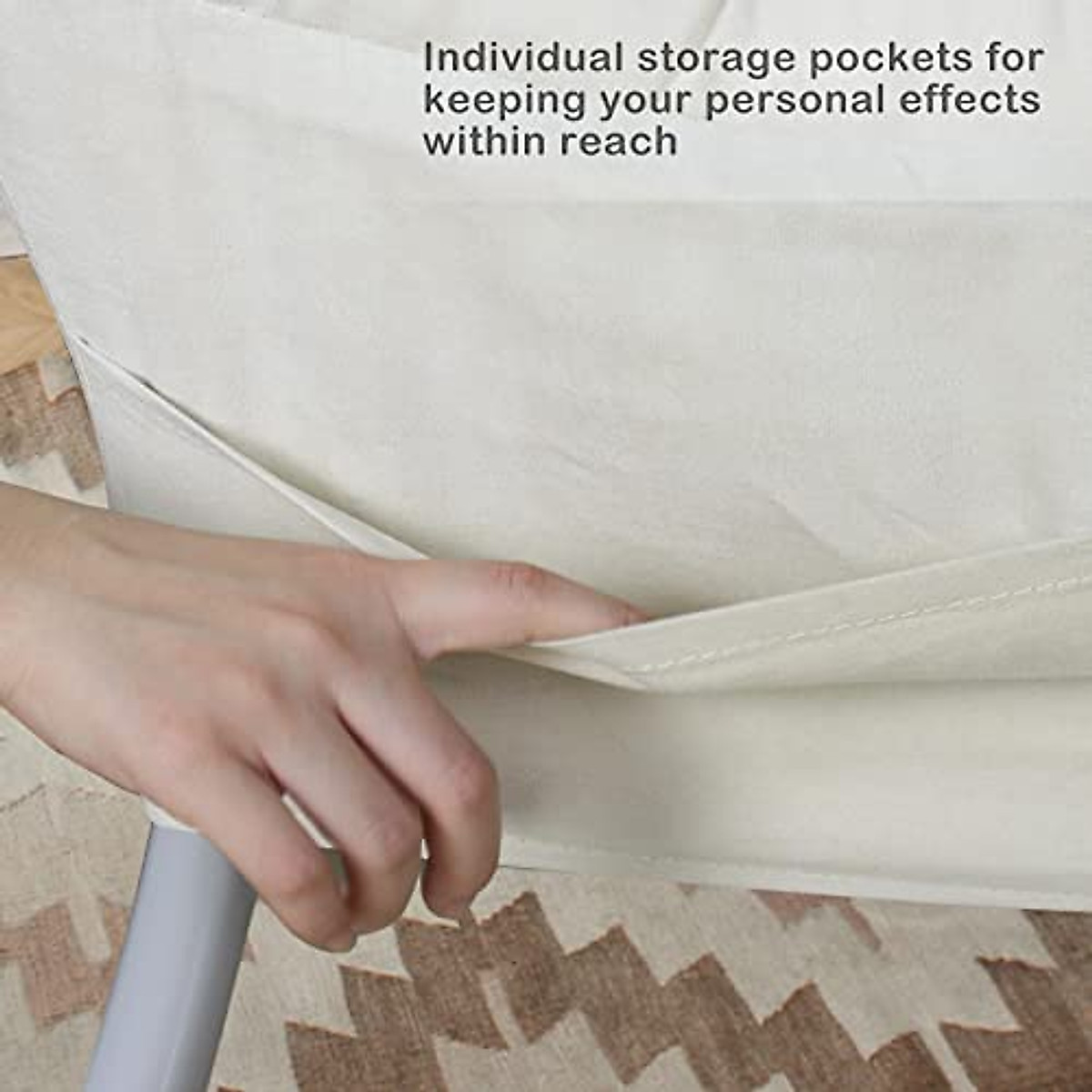 Superrella Modern Soft Accent Chair Living Room Upholstered Single Armchair High Back Lazy Sofa (White)