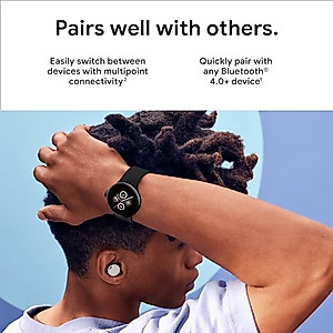 Google Pixel Buds Pro - Noise Canceling Earbuds - Up to 31 Hour Battery Life with Charging Case[2] - Bluetooth Headphones - Compatible with Android - Porcelain