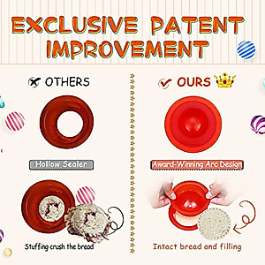 HiYZ Sandwich Cutter and Sealer - 5 PCS Decruster Sandwich Maker - Peanut Butter and Jelly Crustless Sandwich Bread Pancake Maker Cookie Cutter for Kids Children Boys Girls