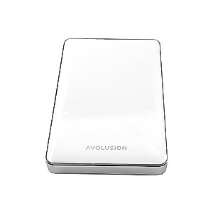 Avolusion T1 Series 2TB USB 3.0 Portable External Hard Drive for PC, Mac, Playstation & Xbox (White) - 2 Year Warranty