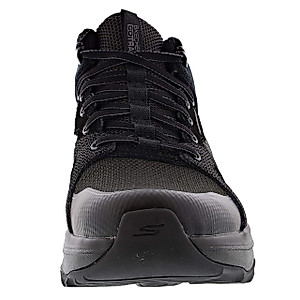 Skechers Womens Max Cushioning Trail Hiking and Trail Running Sneaker, Black/Black, 9