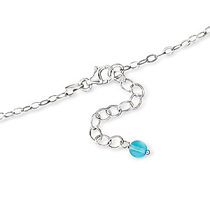 Ross-Simons Italian Multicolored Murano Glass Bead Necklace in Sterling Silver. 18 inches