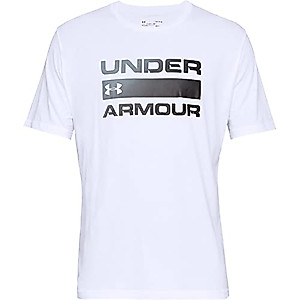 Under Armour mens Team Issue Wordmark Short-sleeve T-shirt , White (100)/Black , XX-Large