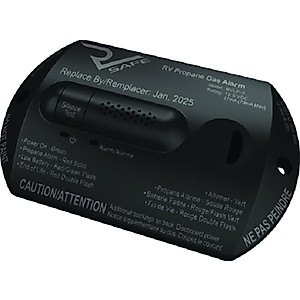 RV SAFE RVLP-2B Propane Gas Alarm - 2-Wire, Black