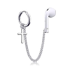 1 Pair (Need Ear Hole) Anti Lost Earring Strap Bluetooth Earphone Holders Accessories Unisex Anti-lost Earring Clip For AirPods Pro Earhooks-Style 5#