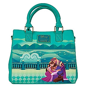 Loungefly Tangled Rapunzel Castle Glow in the Dark Crossbody Bag