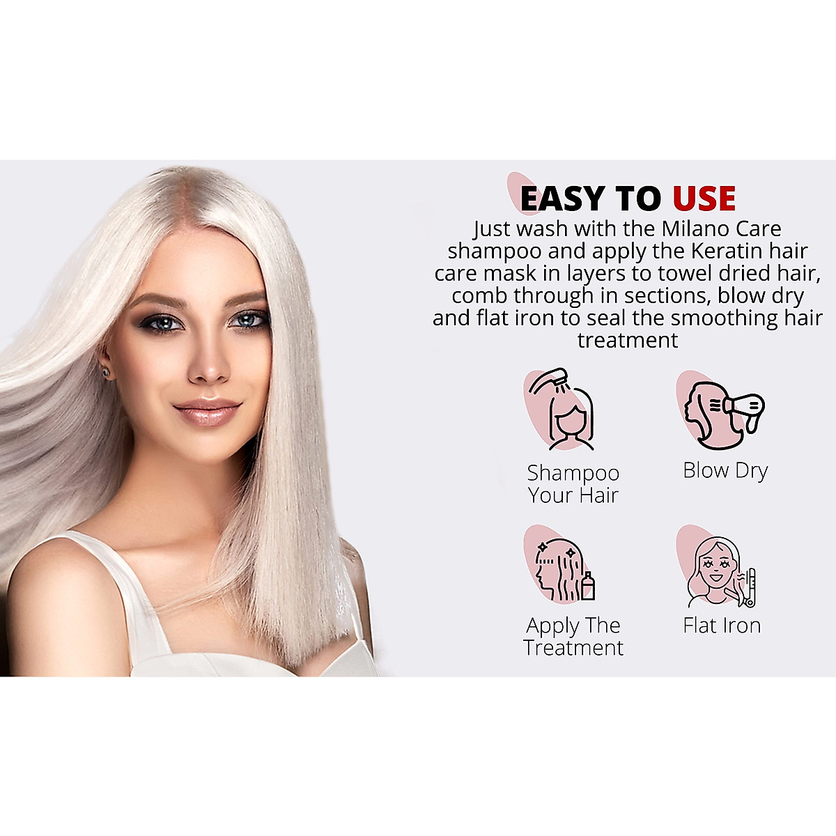 Milano Care Keratin Clarifying Shampoo 500ml/16oz