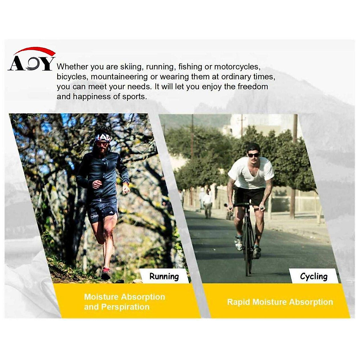 AOY Scarf Face Mask Neck Gaiter - Summer Face Bandana/Sun UV Protection Face Cover Fishing Cycling Hiking