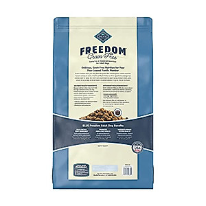 Blue Buffalo Freedom Grain Free Natural Adult Dry Dog Food, Chicken 24-lb