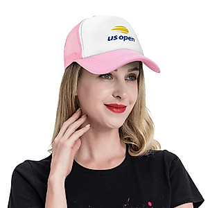 Lujzwop Us Open Tennis 2023 Trucker Hats for Both Men and Women - Mesh Baseball Snapback Hats Pink
