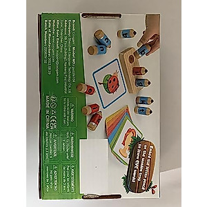 Coogam Wooden Short Vowel Spelling Games, Learn to Spell CVC Sight Words Educational Flashcards Fine Motor Montessori Alphabet Toy Gift for Kids 3 4 5 Years Old