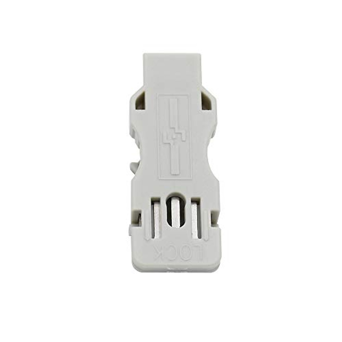 10pcs EKG Clips Multi-Function ECG/EKG 3.0 Needle to Tab Adapters - 989803166031 White