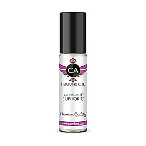 CA Perfume Impression of Euphoria for women Fragrance Body Oils Alcohol-Free Essential Aromatherapy Sample Travel Size Roll-On 0.3 Fl Oz/10 ml