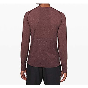 Lululemon Mens Metal Vent Tech Long Sleeve Shirt (Smoky Red/Red Dust, XXL)