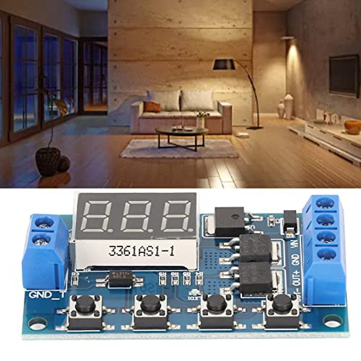 Dual MOS Tube Control Module, Professional High Power Dual MOS Tube Control Board 5-30V Sleep Mode Reverse Polarity Protection for Smart Home for LED Light
