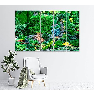 Butchart Gardens Canada Canvas Print 5 Panels / 36x24 inches