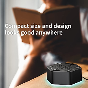 WowSleep High Fidelity White Noise Sound Machines with 30 Unique Non-Looping Soothing Sounds 12 Colors Night Light 4 Timers 10-Level Brightness 32-Level Volume and Memory Function