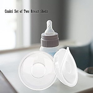 Breast Milk Collector, 2pcs Breast Shells, Easy to Wear and BPA-Free Breast Shlle Milk Collector, Protect Nipples with Milk Collection Cups, Reusable, Substitute Breast Pads, Collect Milk Leak(2 in 1)