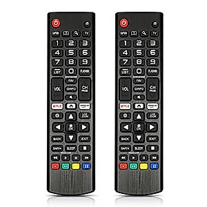 2 PC Universal Remote Control for LG Smart TV Remote Control,Compatible for All LCD LED 3D HDTV Smart TVs AKB75095307 AKB75375604 AKB74915305