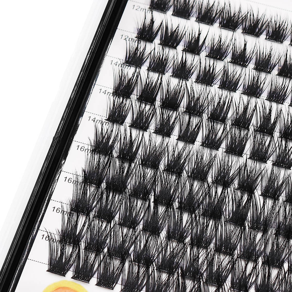 Bodermincer 120 Cluster 10-12-14mm/12-14-16mm/16-18-20mm Mixed Length Lash Cluster Eyelash Extension Natural 3D Russian Volume Faux 3D Effect Glue Bonded Cluster Eyelashes (M01# 12-14-16mm Mixed)