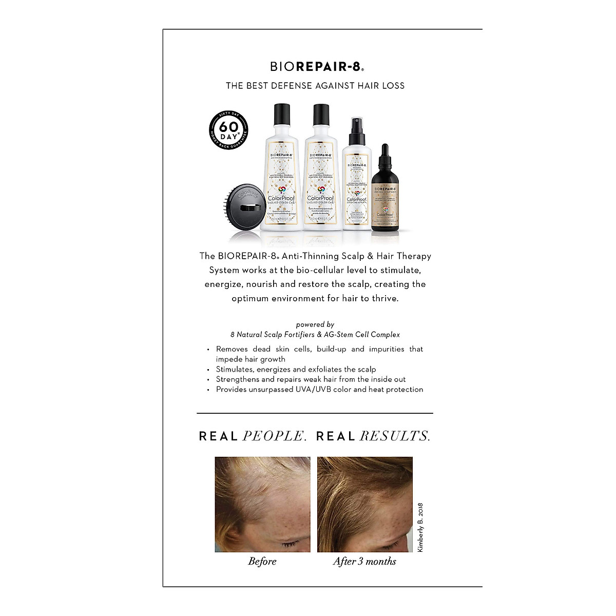 ColorProof BioRepair-8 Scalp & Hair Therapy, Retail Kit