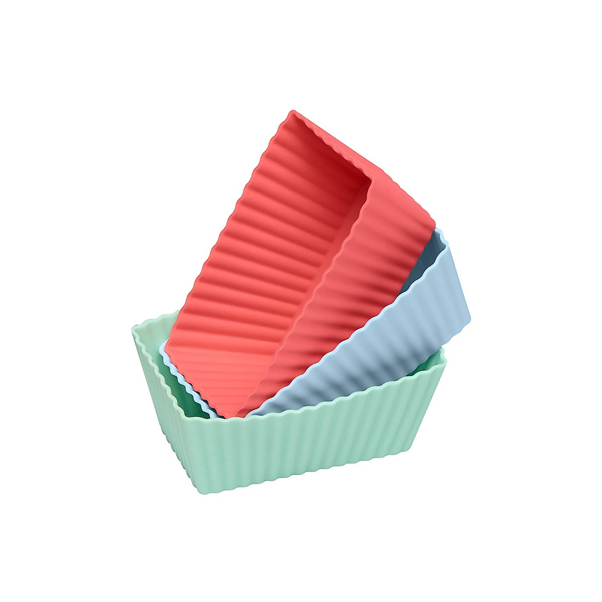 LURCH Germany Flexiform Silicone Brownie - Set of 12 - Pastel Mix