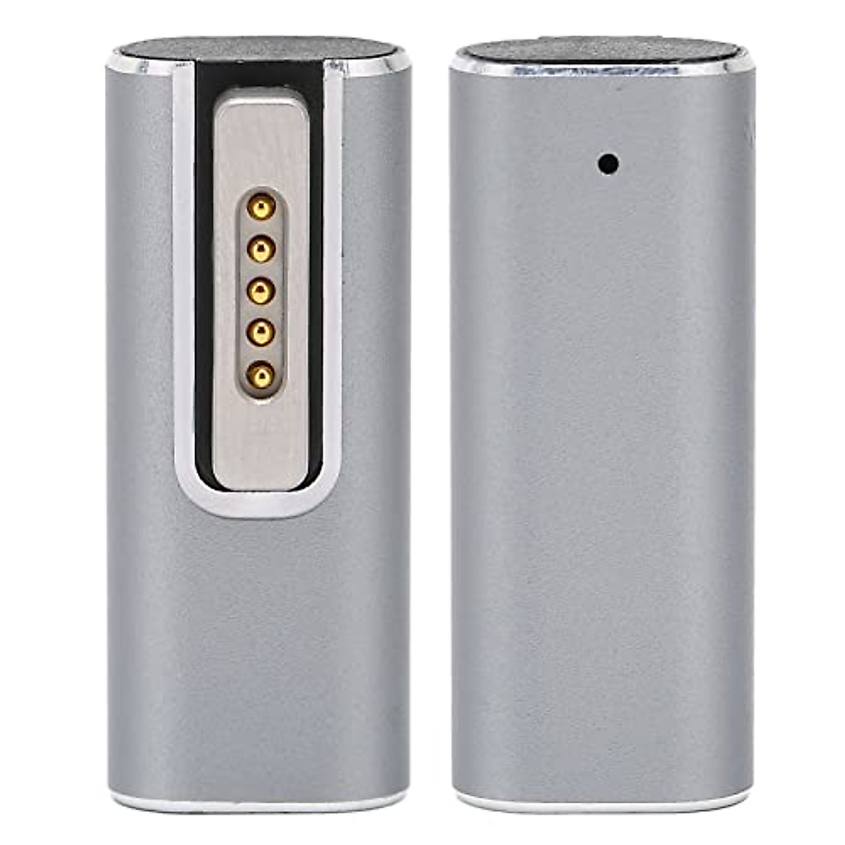 Watris Veiyi USB C to Magnetic T-Tip Adapter, Female Type-C to Magnetic 2 Converter, 5A Type-C PD Power Fast Charging Adapter for OS X Laptop(Silver)