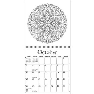 Johanna Basford 2021 Coloring Wall Calendar: Inky Wonderlands