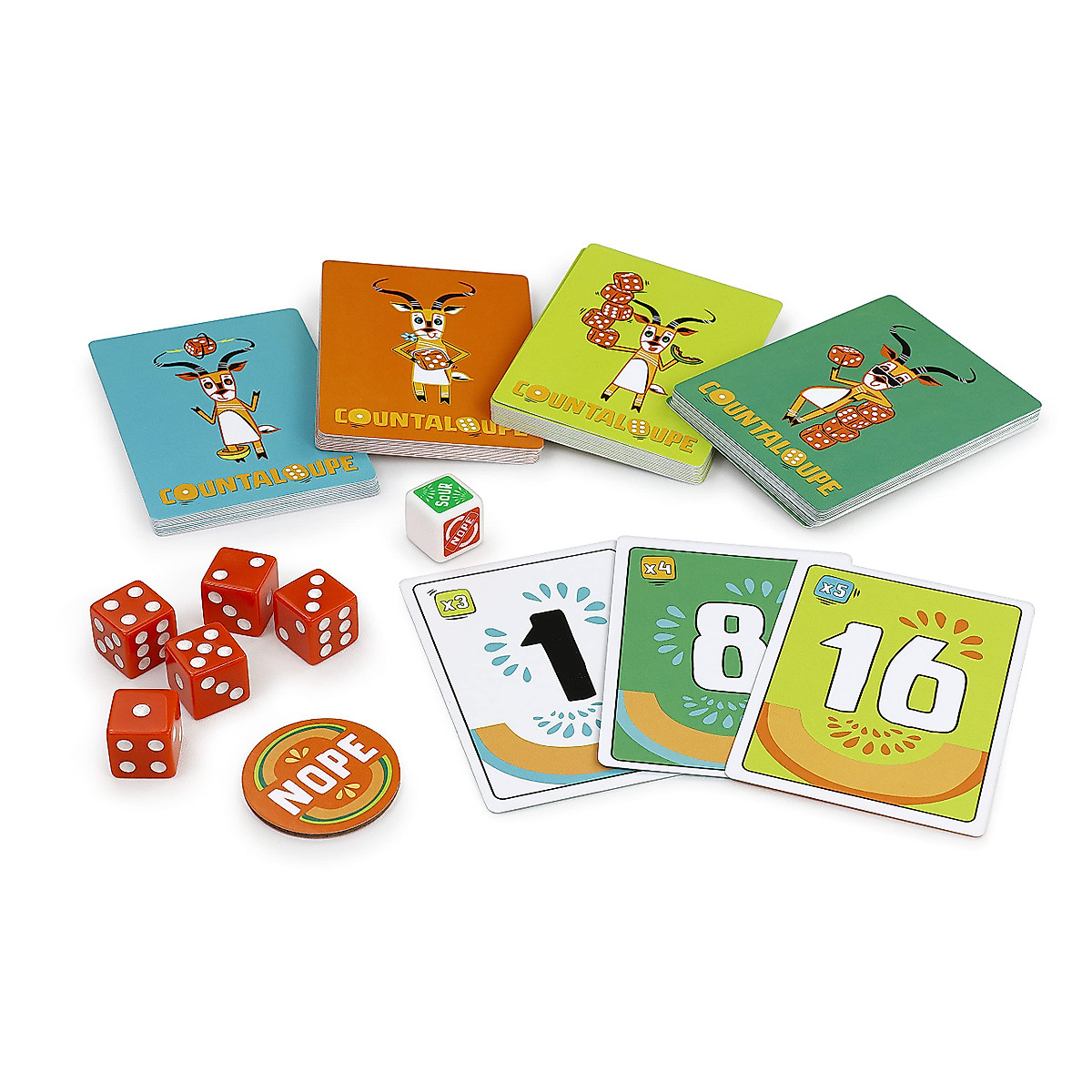 Bananagrams Countaloupe: Slice and Dice STEM Game for Kids Age 7+