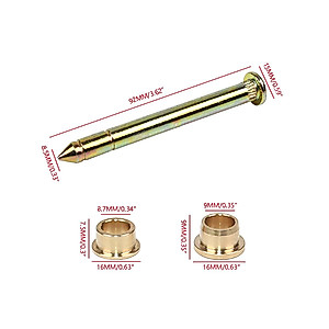 MOTOKU Car Door Hinge Pins & Pin Bushing Front Both Door Kit for Ford F150 F250 F350 Bronco