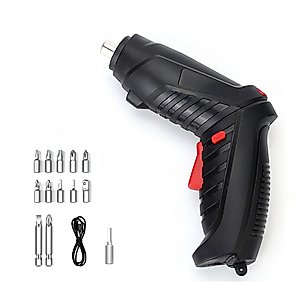 Wireless Rechargeable Electric Screwdriver, Multifunctional Precision Screwdriver Tool Set Of 14 Pieces, Torque 3.5~4.55, With LED Light And USB Charging Cable