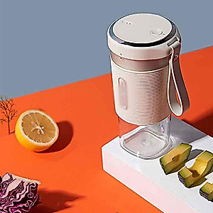 Mini Juicer Electric USB Smoothie Blender Fruit Fast Food Processor Portable Blender Electric Juicer (Color : Blue) (White)