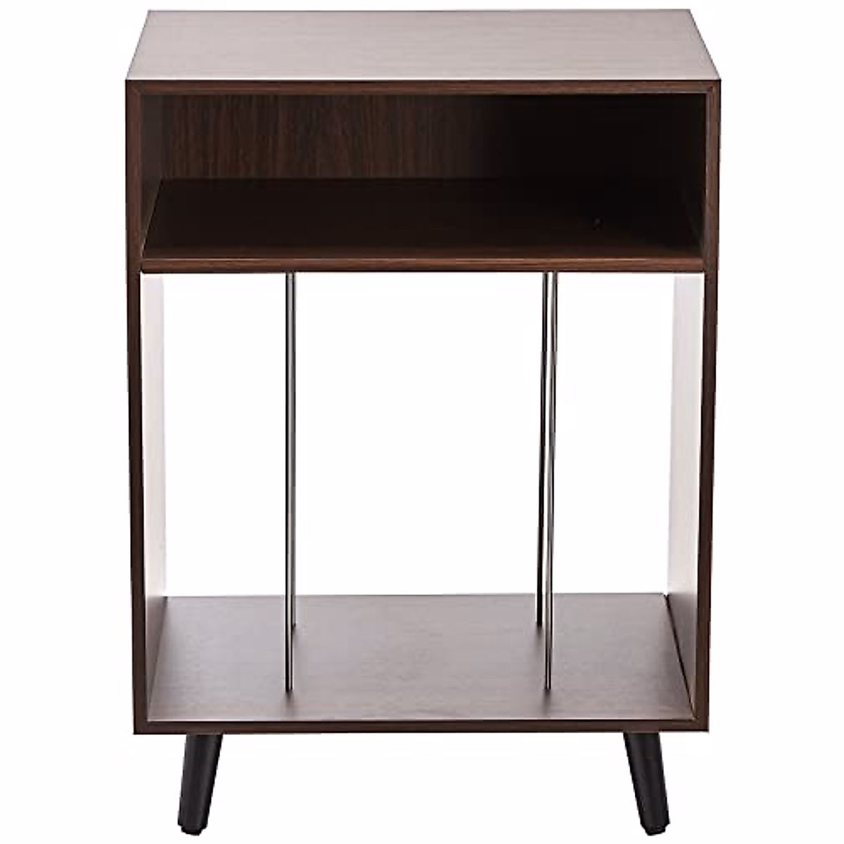 Victrola Vinyl,Metal Entertainment Stand with Record Holder, Espresso (VTA-270S-ESP)