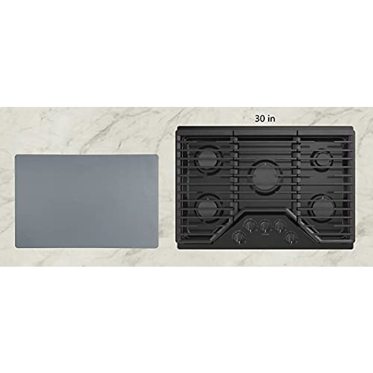 Supmat XL, Super Versatile Extra Large and Thick Heat Resistant Silicone Mat, Counter Mat (1, Dark Gray)