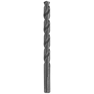 BOSCH BL2152 1-Piece 25/64 In. x 5-1/8 In. Fractional Jobber Black Oxide Drill Bit for Applications in Light-Gauge Metal, Wood, Plastic