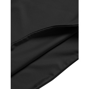 ZAFUL Women’s 2 Pieces Skirt with Crop Tank, High-Slit Twist Skirt Set Bodycon Dress for Party Club Nightout Cocktail (aa-Black, Large)