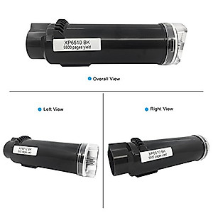 VICTORSTAR 5 Packs Compatible Toner Cartridges 6510 6515【Extra High Yield】 5500 BK & 4300 Pages CMY for Xerox Phaser 6510 6510n 6510dn 6510dni 6510dnm WorkCentre 6515 6515n 6515dn 6515dni 6515dnm