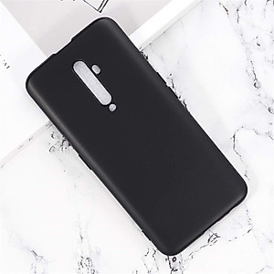 Shantime Oppo Reno 2Z Case, Scratch Resistant Soft TPU Back Cover Shockproof Silicone Gel Rubber Bumper Anti-Fingerprints Full-Body Protective Case Cover for Oppo Reno 2F (Black)