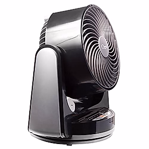 Ozeri - OZF6 Brezza III Dual Oscillating 10" High Velocity Desk Fan, Black/Gray
