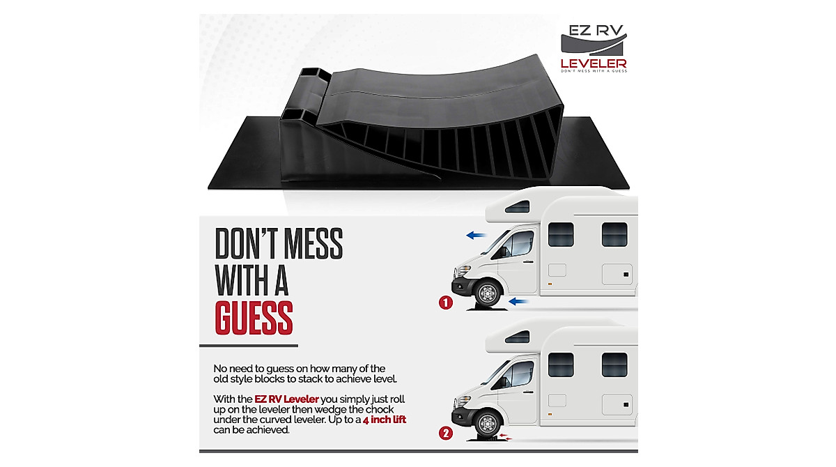 EZ RV Leveler Ramps - Effortless Leveling for Campers